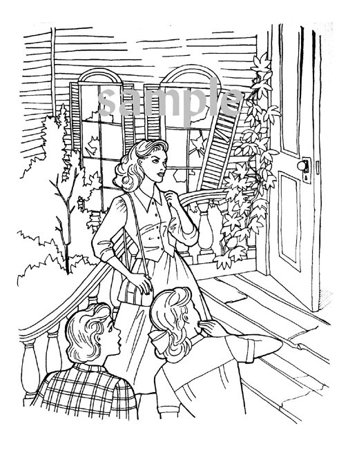 Nancy Drew Coloring Pages