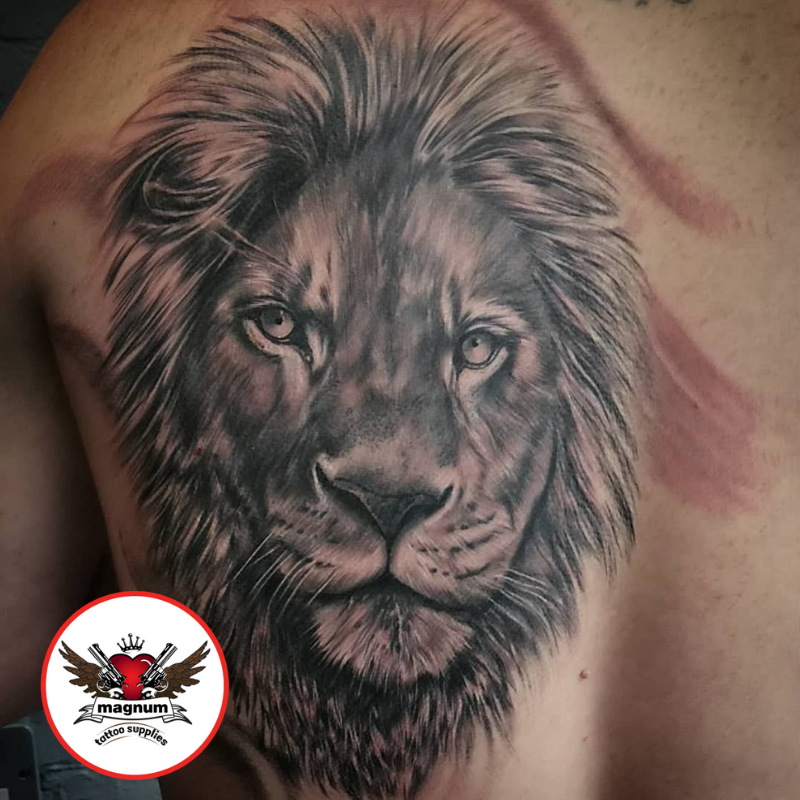Realistic Lion Tattoo Sleeve