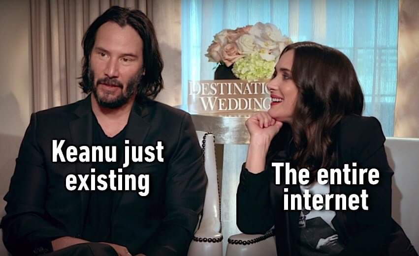 Keanu Reeves Bench Meme