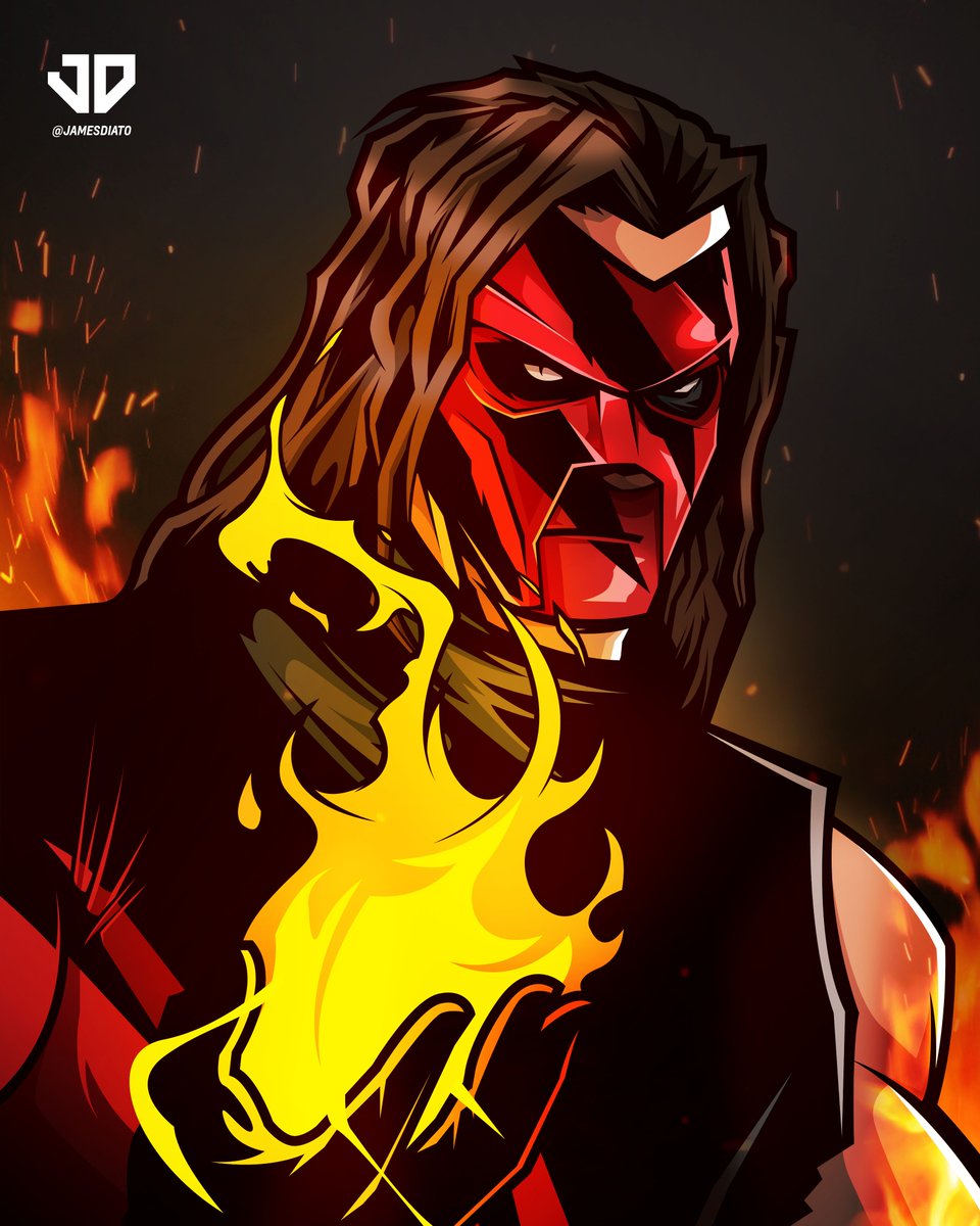 Wwe Kane Drawing