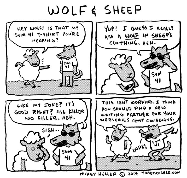 「i drew a comic about a wolf and a sheep 」Mikey Hellerの漫画