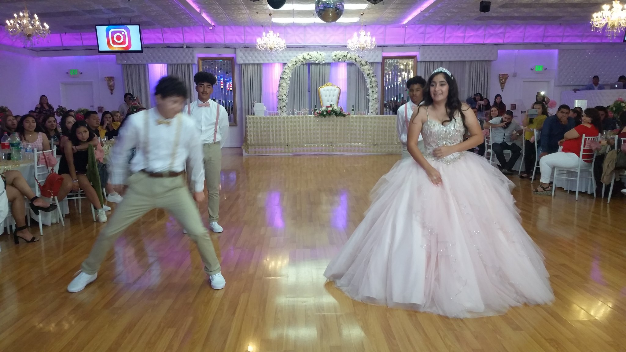 Quinceanera Dance With Chambelan