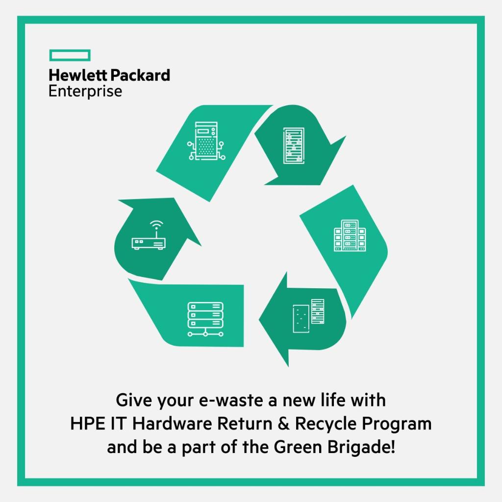 HPE India on Twitter: "Worried about e-waste? HPE India IT Return and Recycling team will take ...