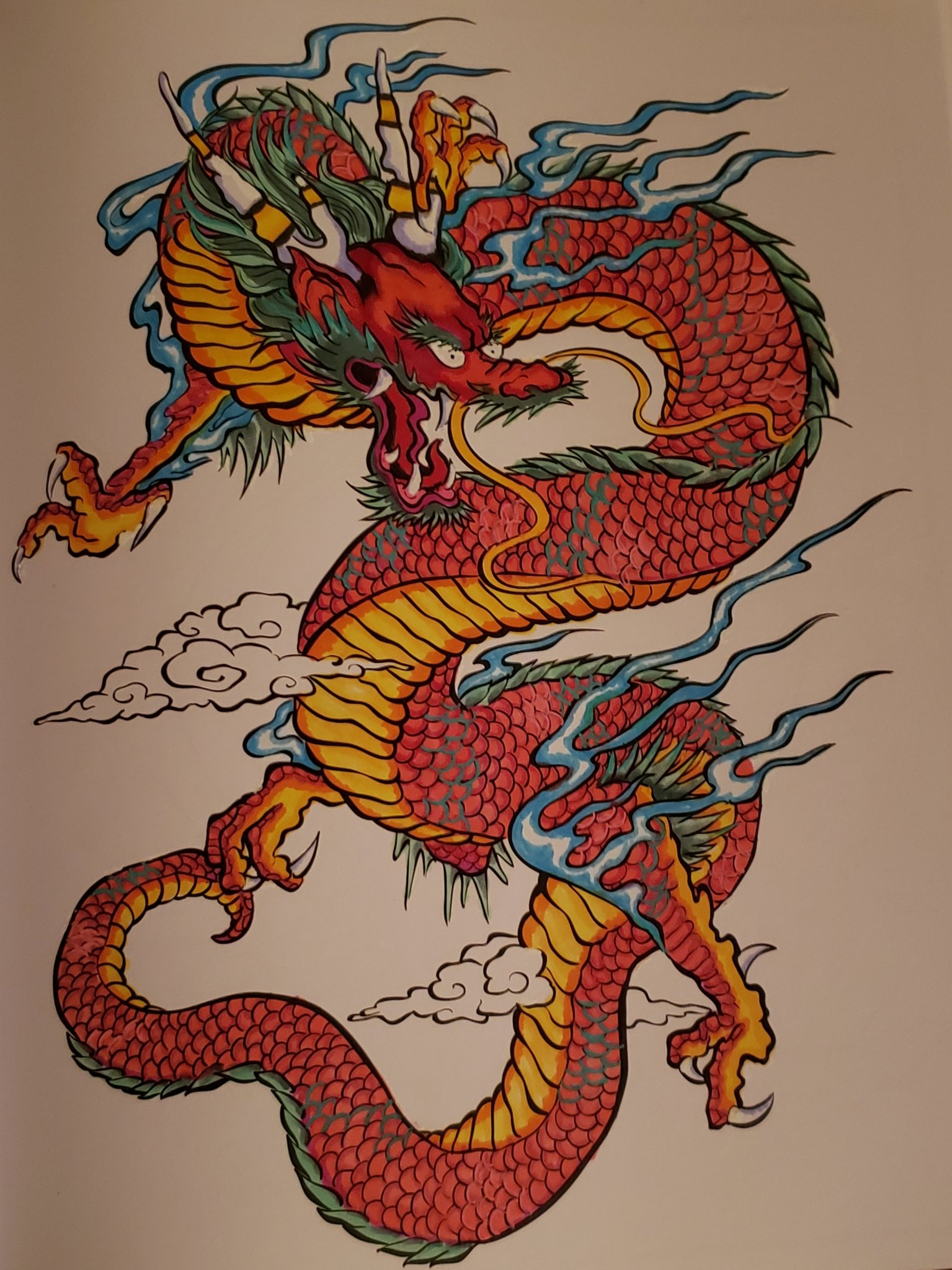 Thundering Ruby Cloud Serpent