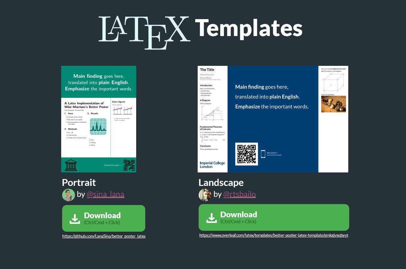 Scientific Poster Latex Template