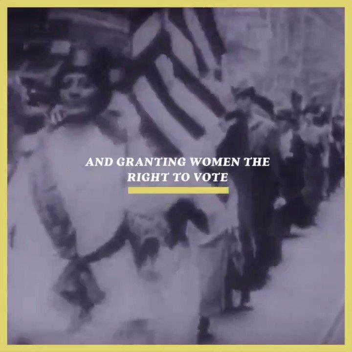 100 Years Ago Today The Senate Approved The Woman Suffrage Amendment