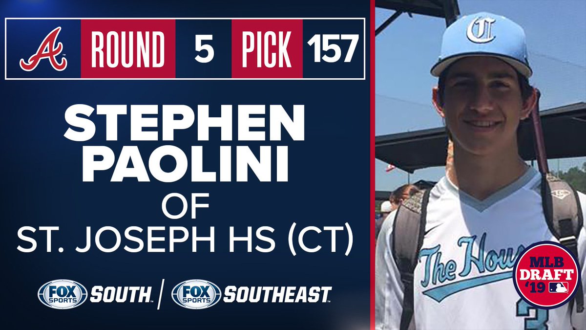 The Braves select prep outfielder Stephen Paolini out of St. Joseph HS ...