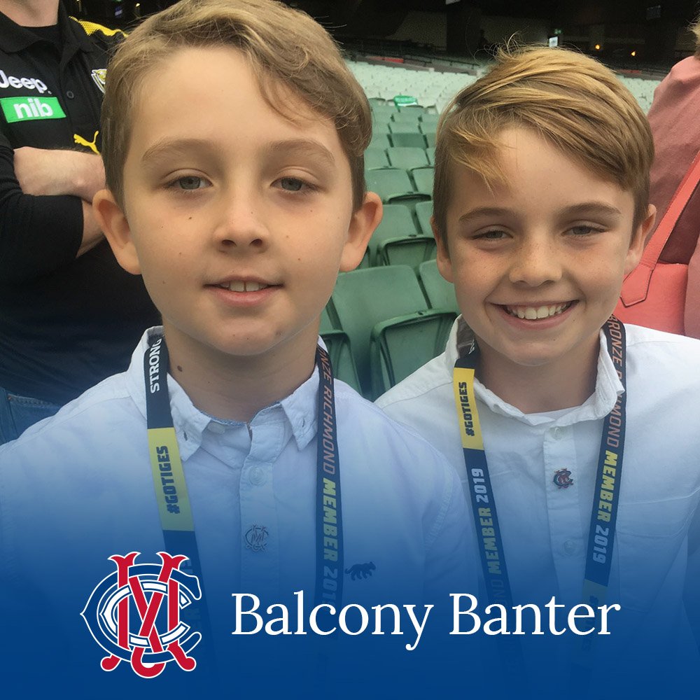 It was a dream come true for two young Richmond fans Tait and Tommy ...