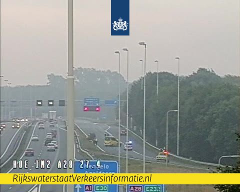 Rijkswaterstaat Verkeersinformatie on Twitter: "De verbindingsweg van de #A28 naar de #A1 ...