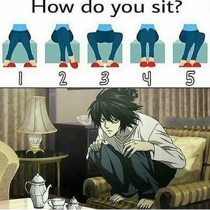 Death Note L Sitting