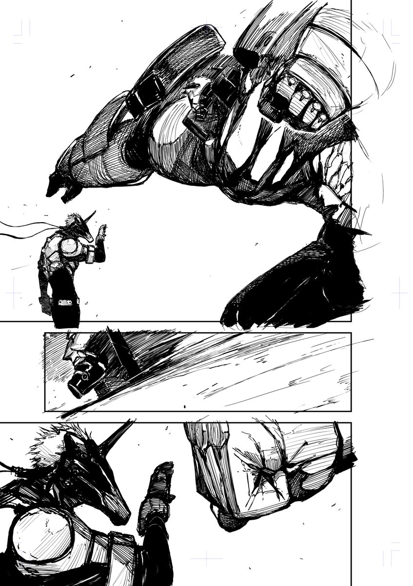 「HEARTGEAR第5話公開中です！！ 今回(と次回)は第3～4話と色々対になるお話なので、良かったらそちらと比べながら」タカキツヨシの漫画