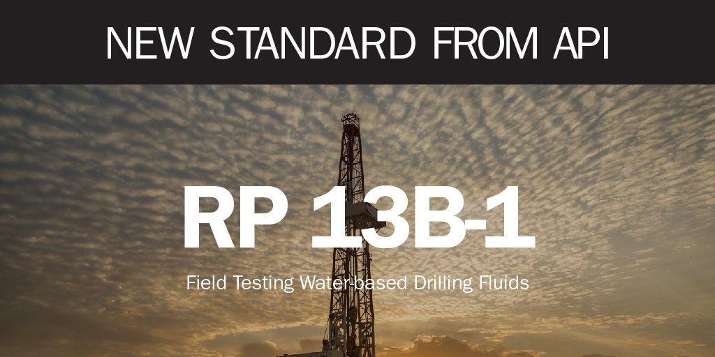API Global Industry Services on Twitter: "API Recommended Practice 13B-1 provides standard ...