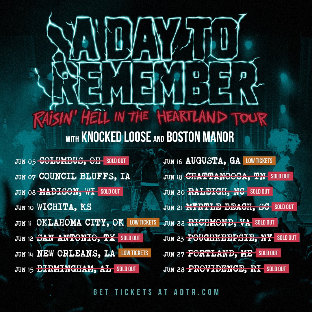 Poster A Day To Remember Adtr