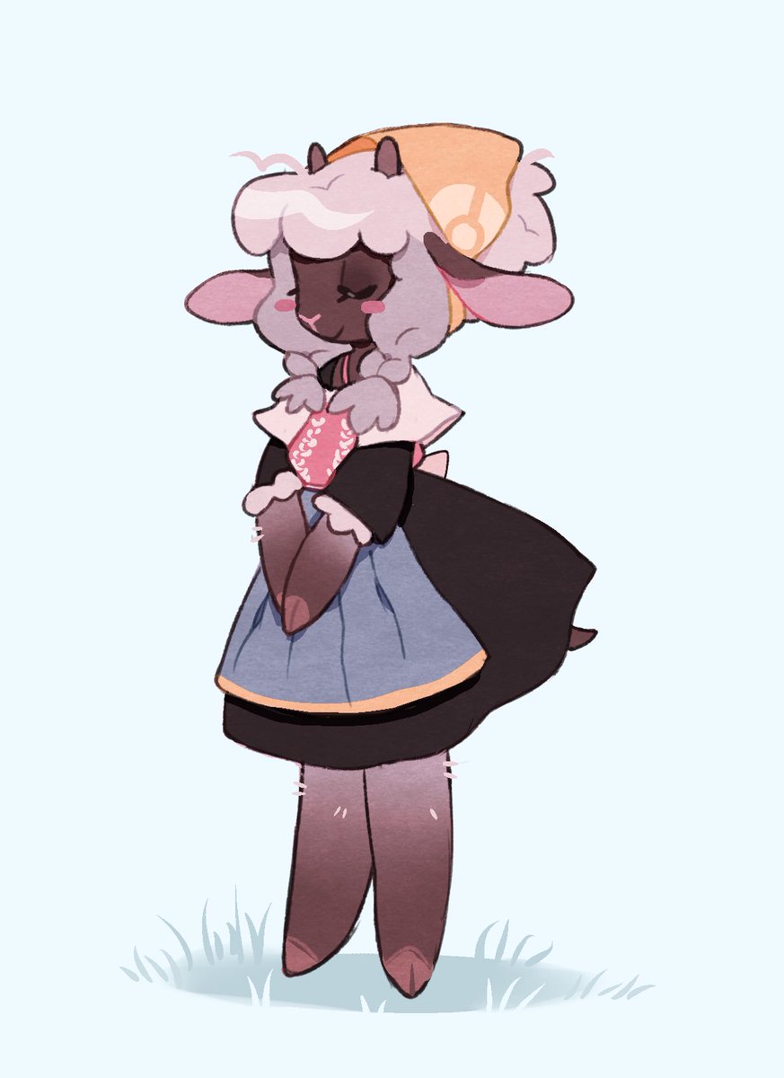 ポケモン「my take on a wooloo girl! who else is ex」|mのイラスト