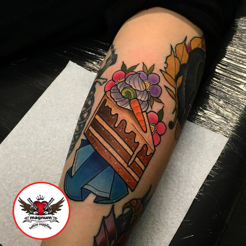 Neo Traditional Cupcake Tattoos