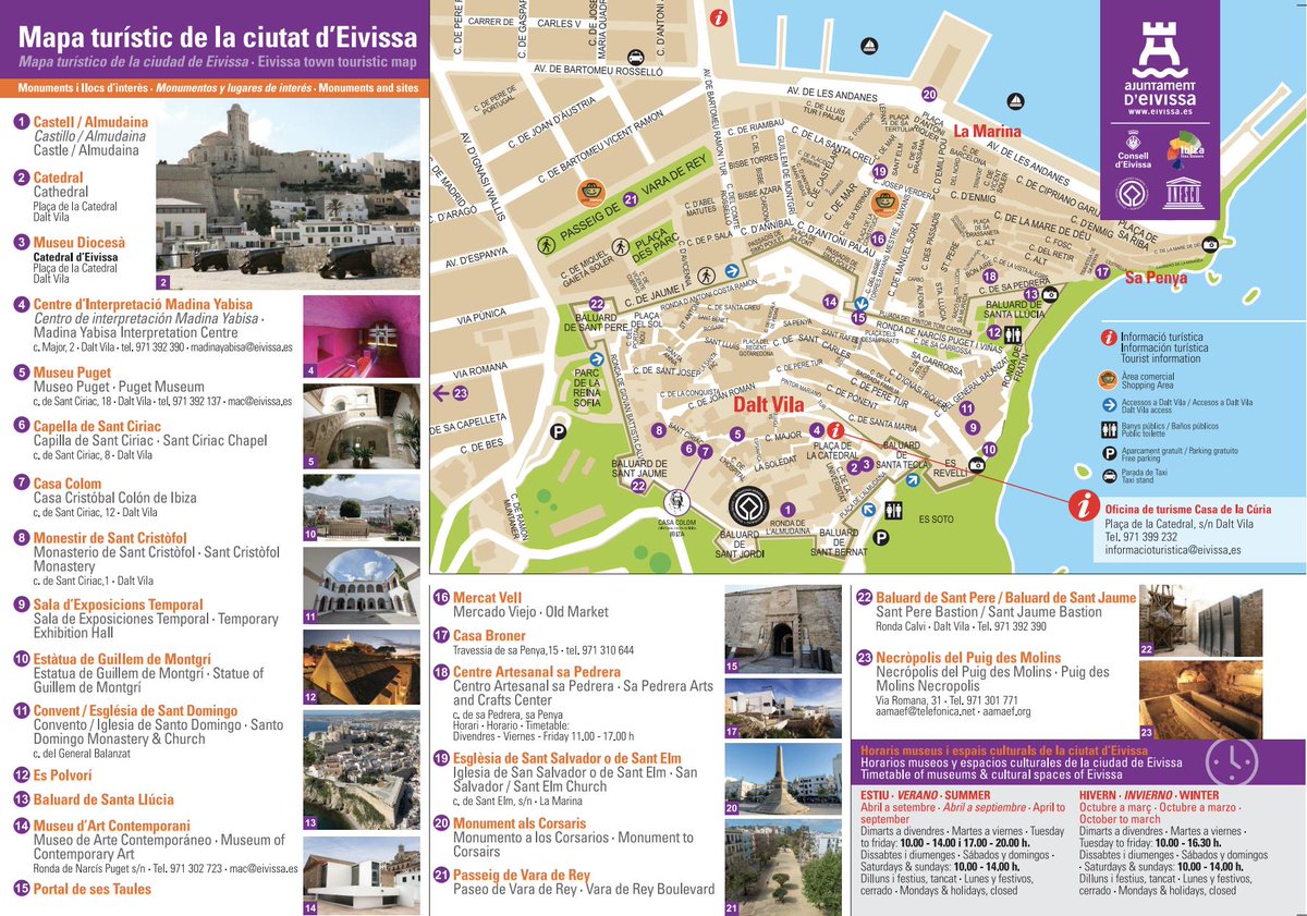 debajo Pescador Correspondiente a mapa turistico ibiza más y más ...