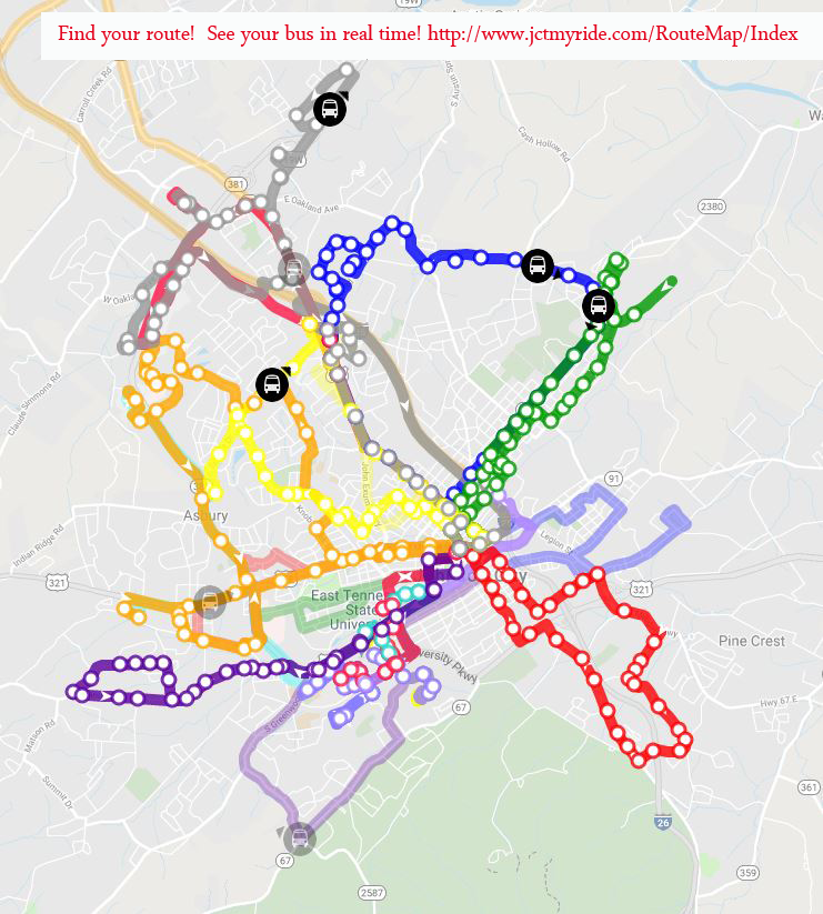 Johnson City Tn Transit Map Routes Kingsport Area Transit Service