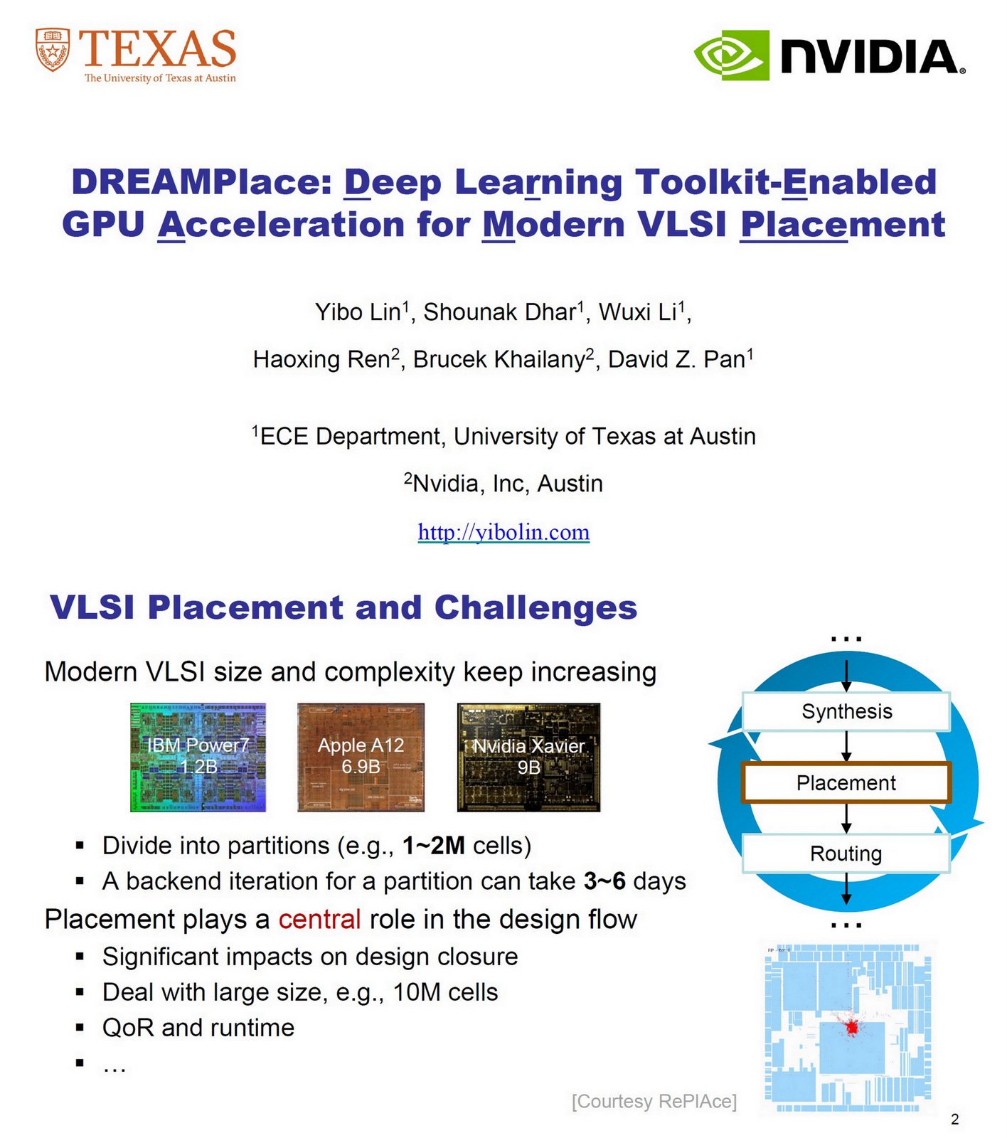 OGAWA, Tadashi on Twitter: "=> "DREAMPlace: Deep Learning Toolkit-Enabled GPU Acceleration for ...