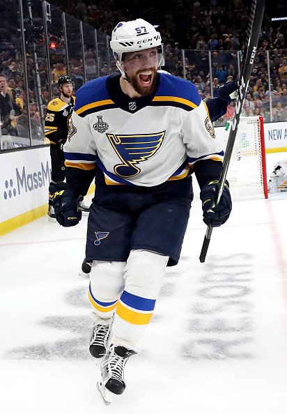 David Perron has scored 7 goals this postseason. He had 4 goals in 57 ...