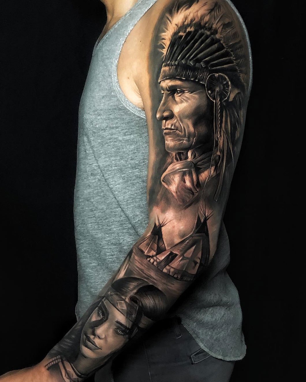 Native American Tattoo Tattoos Indian Auf INKsearch