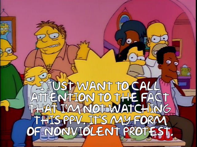 Simpsons Wrestling Gif - brownhalo