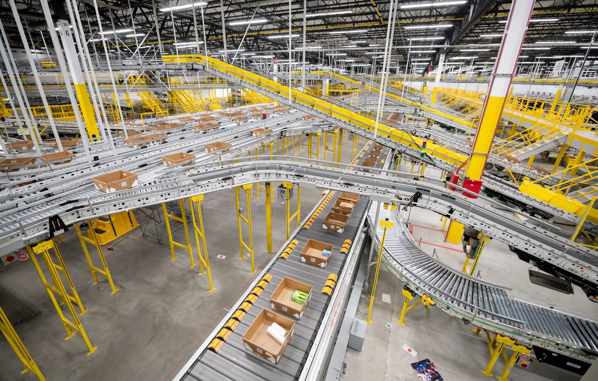 Inside Amazon's new Romulus robotics fulfillment center. More photos ...
