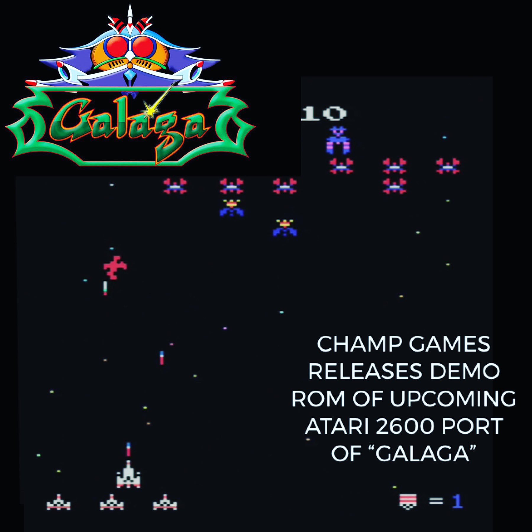 ROM demo of their upcoming #Galaga port