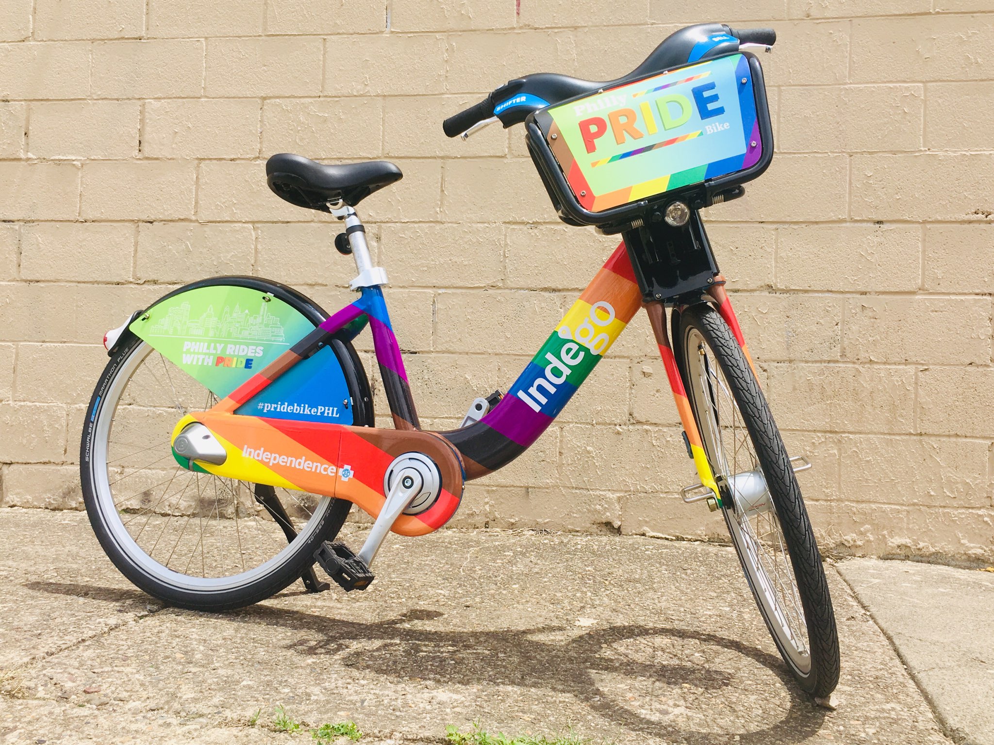 Indego on Twitter: "Indego is thrilled to introduce you to the Philly Pride Bike! The bike will ...