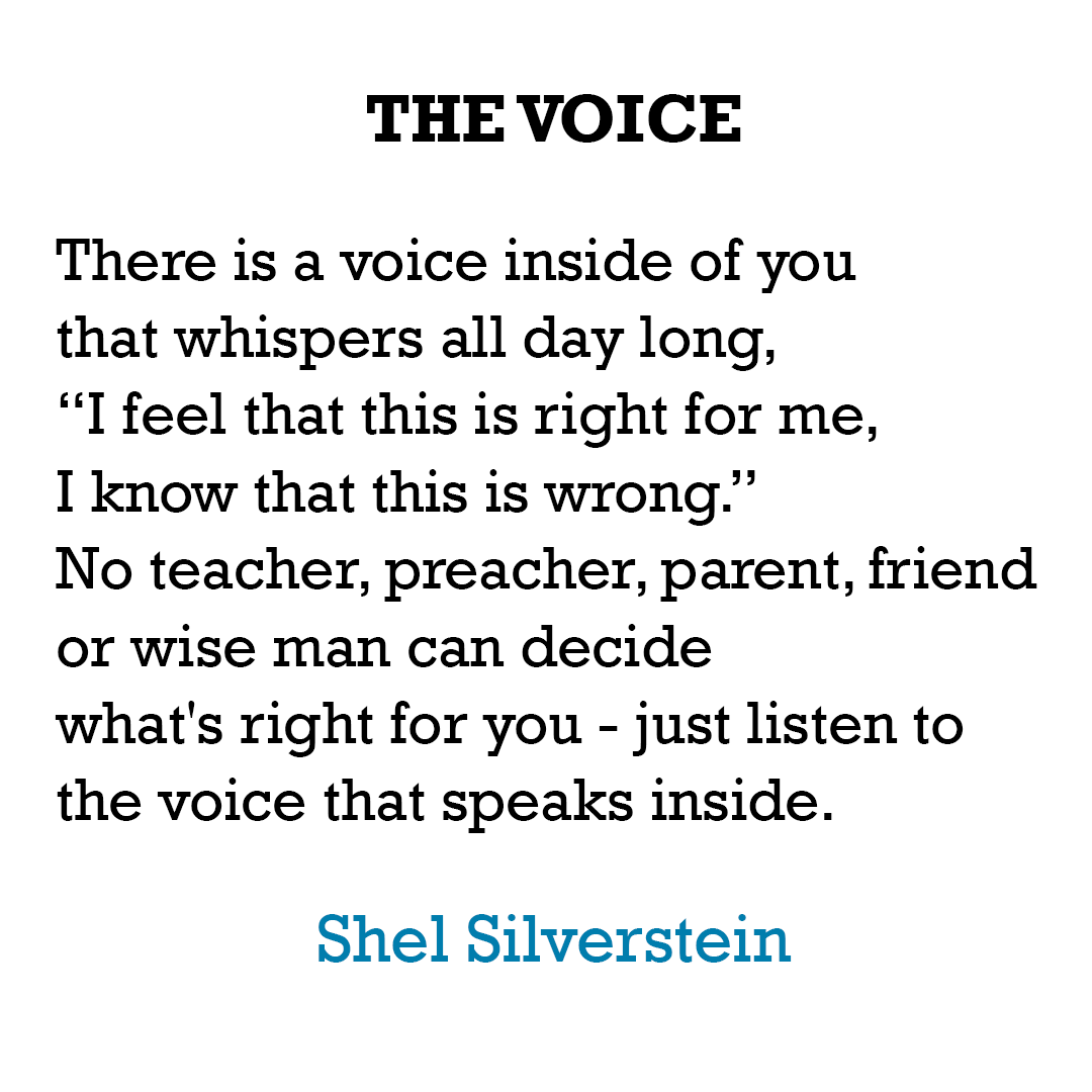 Shel Silverstein Poems The Voice