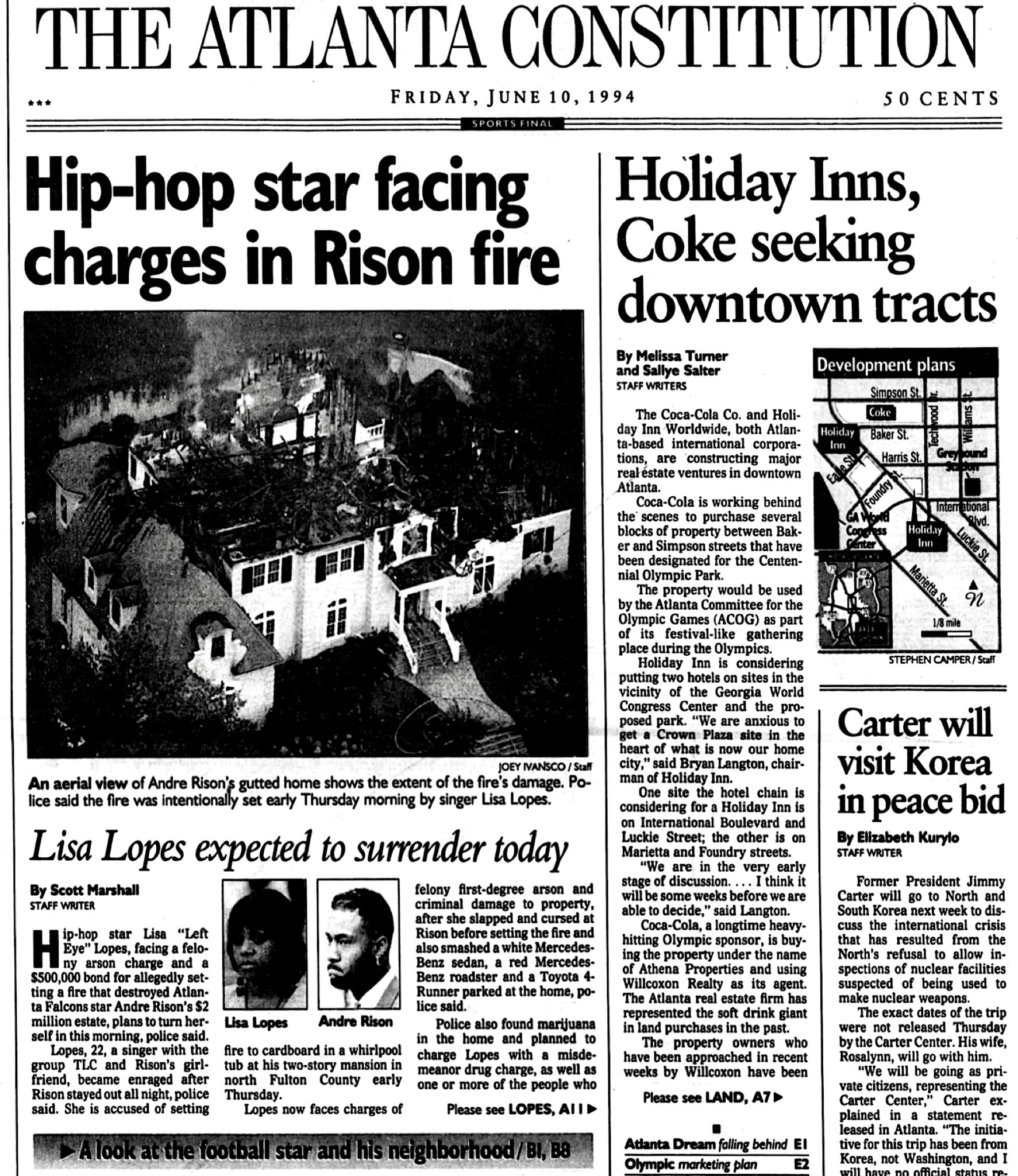 Lisa Left Eye Lopes And Andre Rison Today In Hip Hop: Lisa “Left