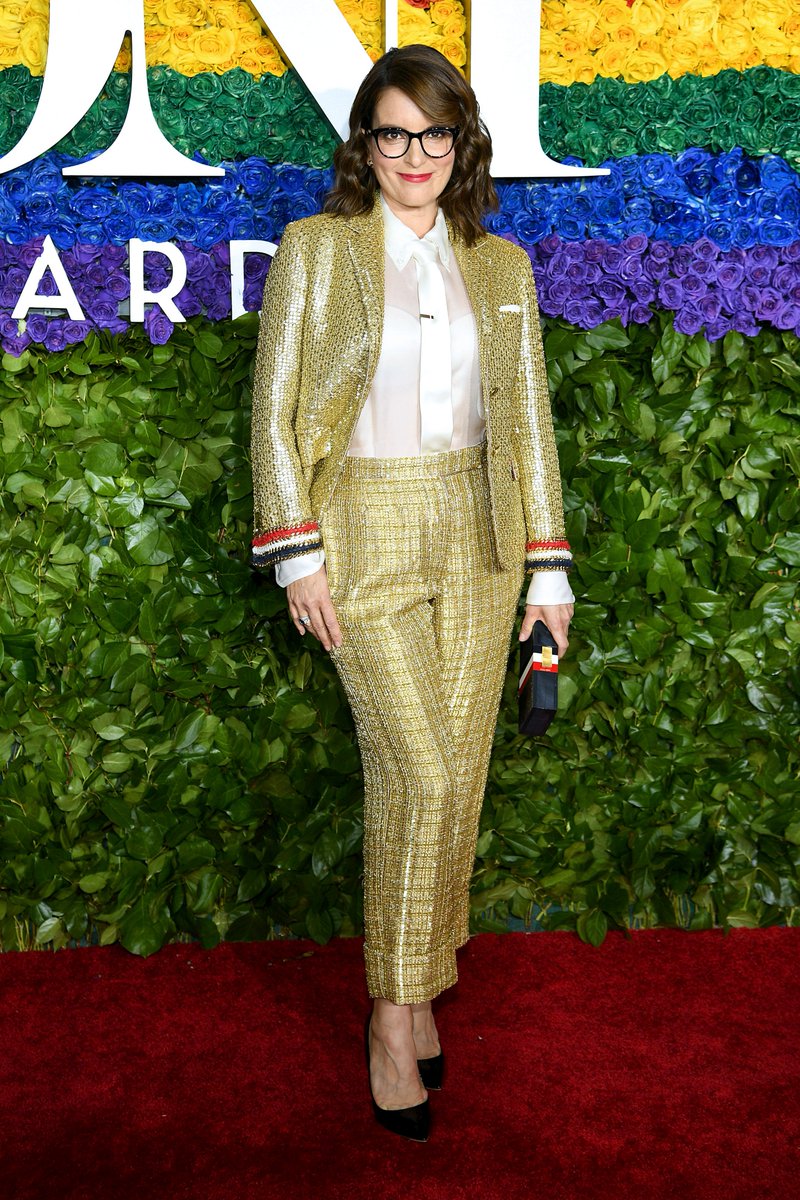 Bright colors and sparkles dominated the red carpet for Broadway ...