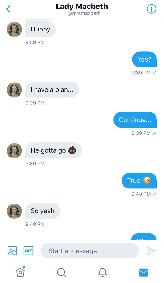 Macbeth Text Message