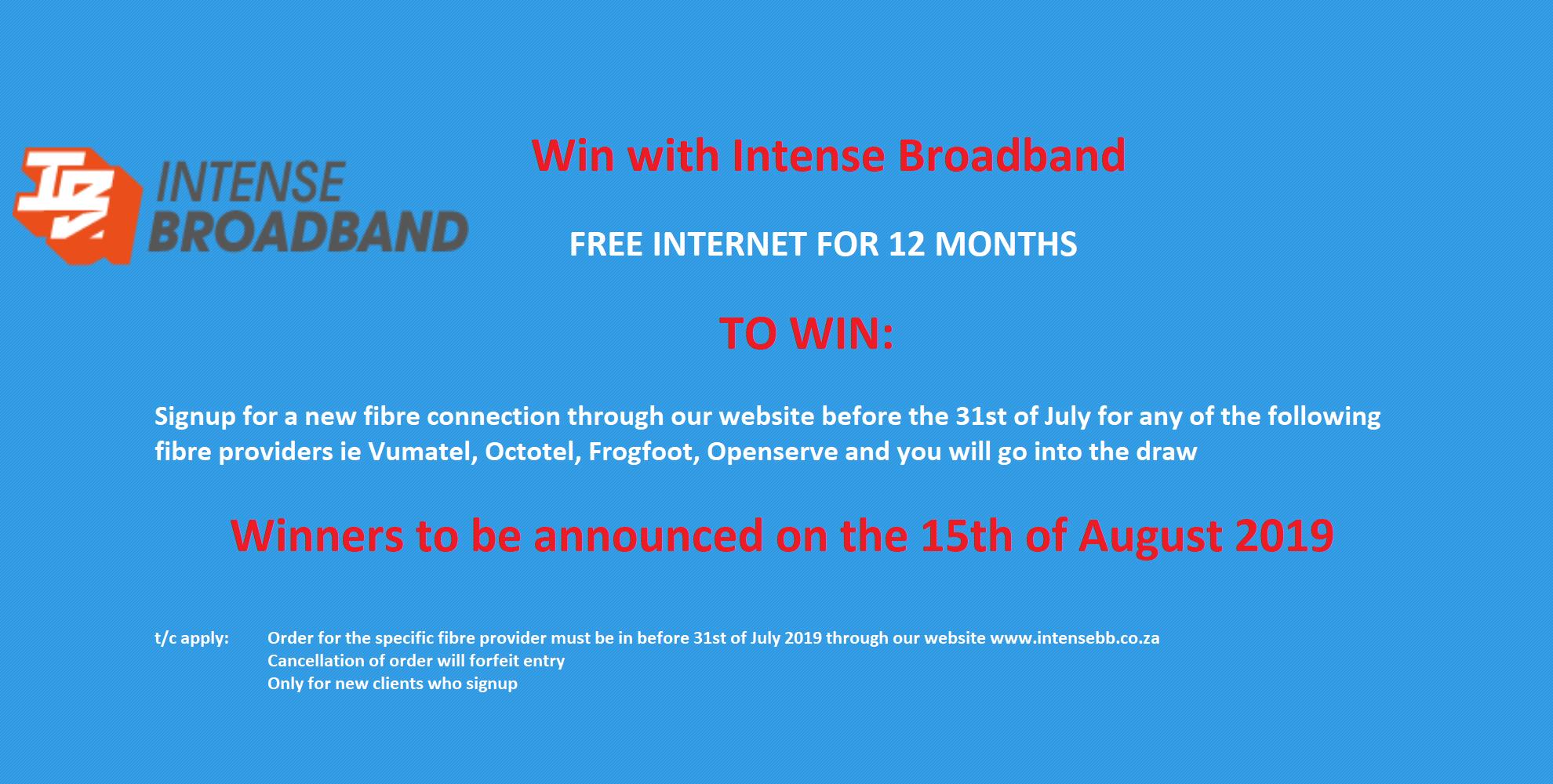 You Win One Free Internet