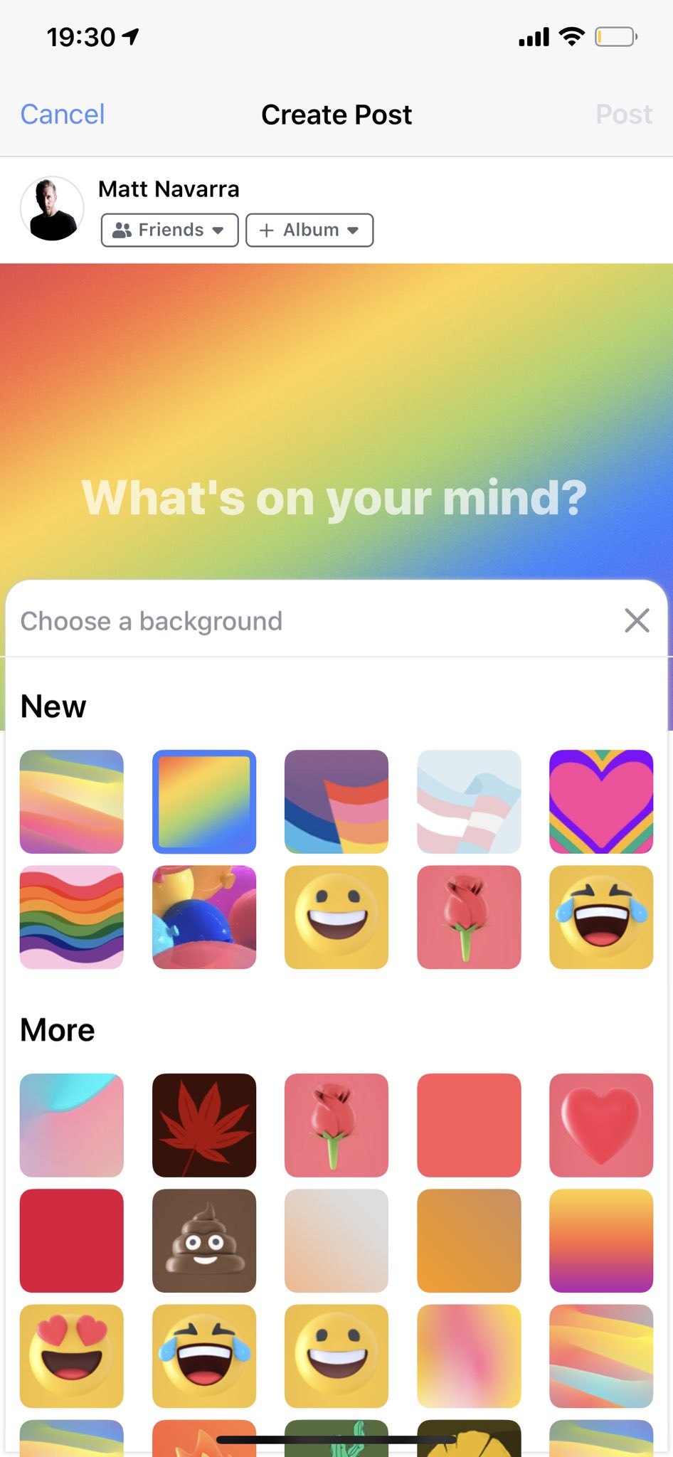 Colorful Backgrounds For Facebook