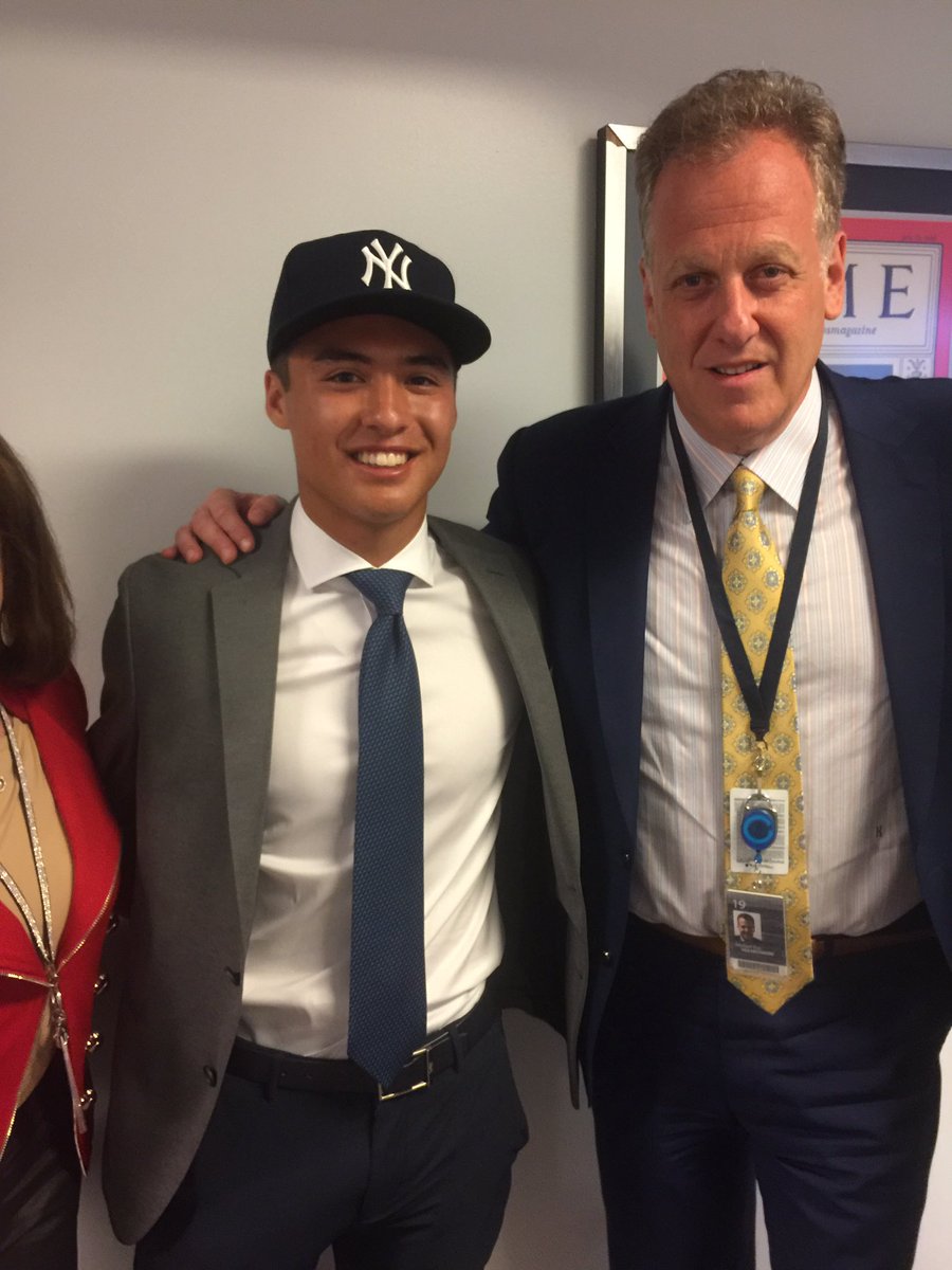 After the game was rained out I had the opportunity to meet the Yankees ...
