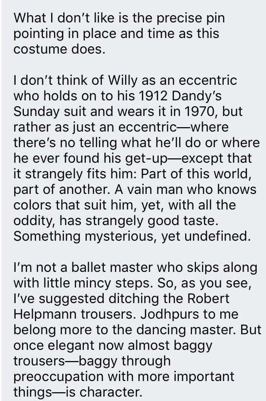 Gene Wilder’s letter to director Mel Stuart about Willy Wonka's costume ... Gene Wilder’s letter to director Mel Stuart about Willy Wonka's costume ...