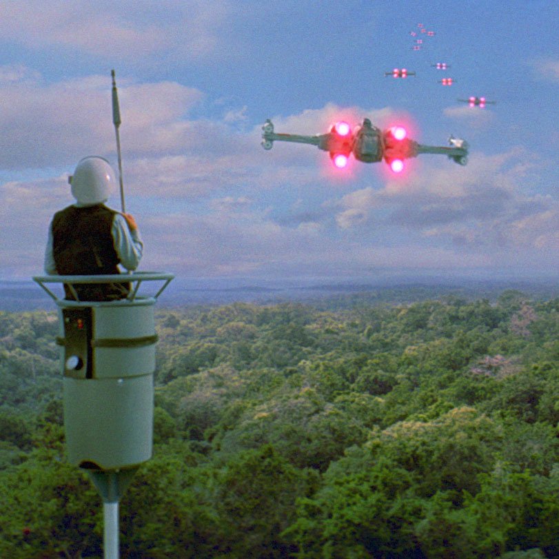 Star Wars on Twitter: "Covered in jungles and forests, the Yavin IV moon orbits the gas giant ...