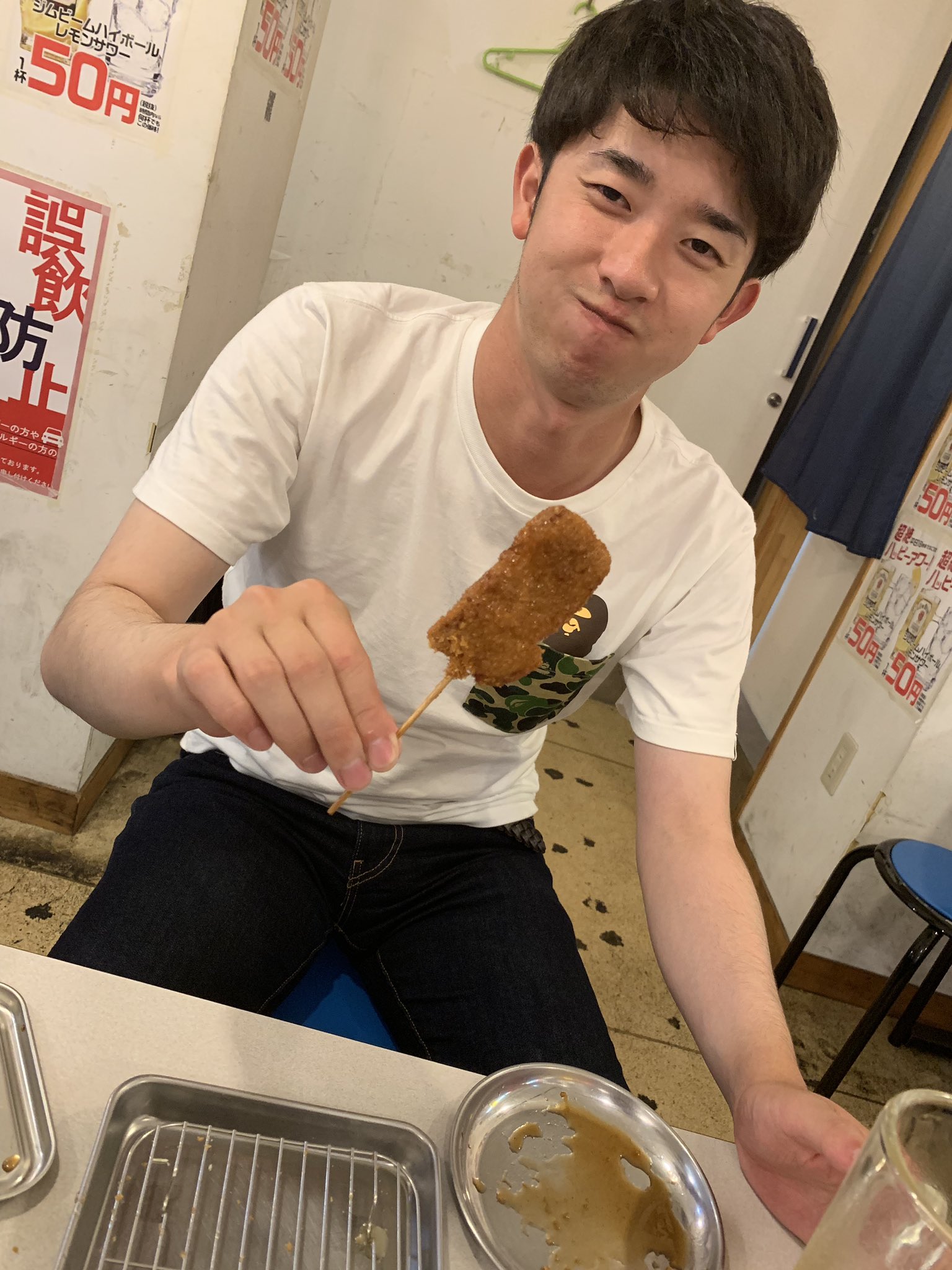 オオヌキ【大貫晋也】 On Twitter 仕事帰りになんちゃんと串カツ田中ナウ😋 