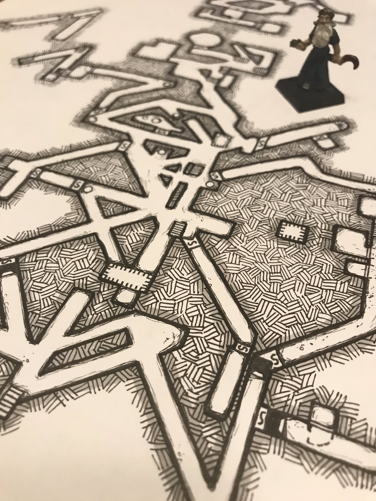 Dark Realm Maps (AKA Toby) on Twitter: "Level 8 of a classic sprawling dungeon...nearly complete ...