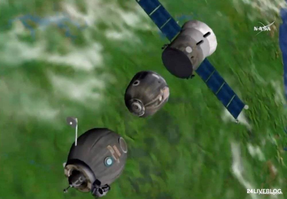 Soyuz: The Soyuz crew module has separated from the habitation and ...