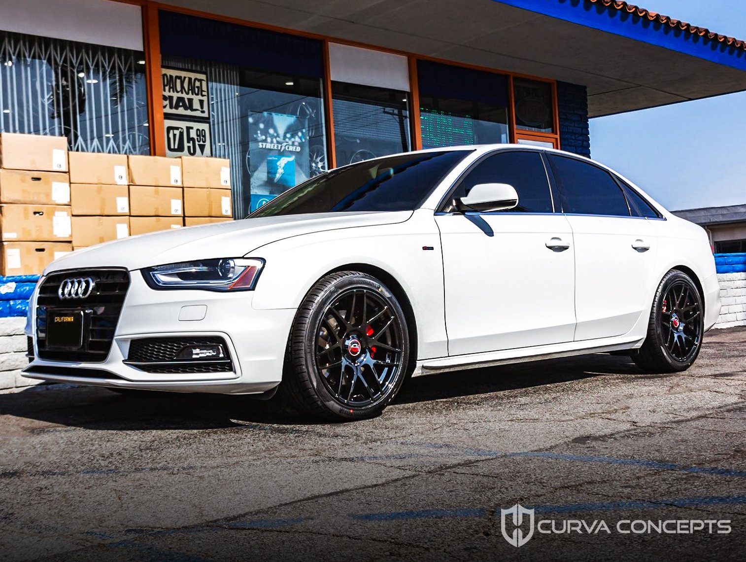 Audi A4 Black Rims
