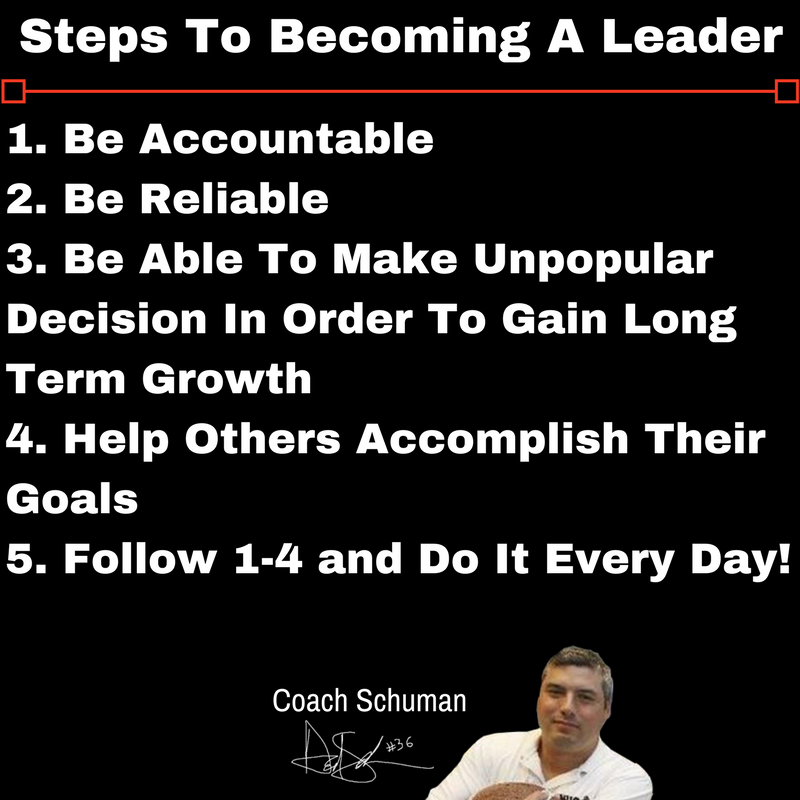 Leader: 5Steps To Becoming A Leader : 1. Be Accountable 2