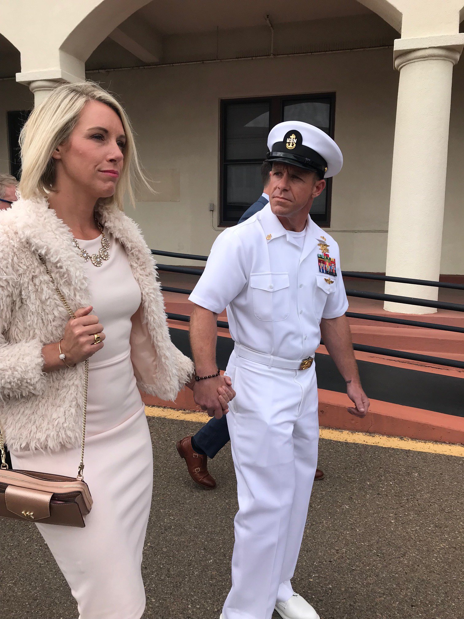 Tara McKelvey on Twitter: "Inside the courtroom, I watched Edward Gallagher’s wife, Andrea, slip ...