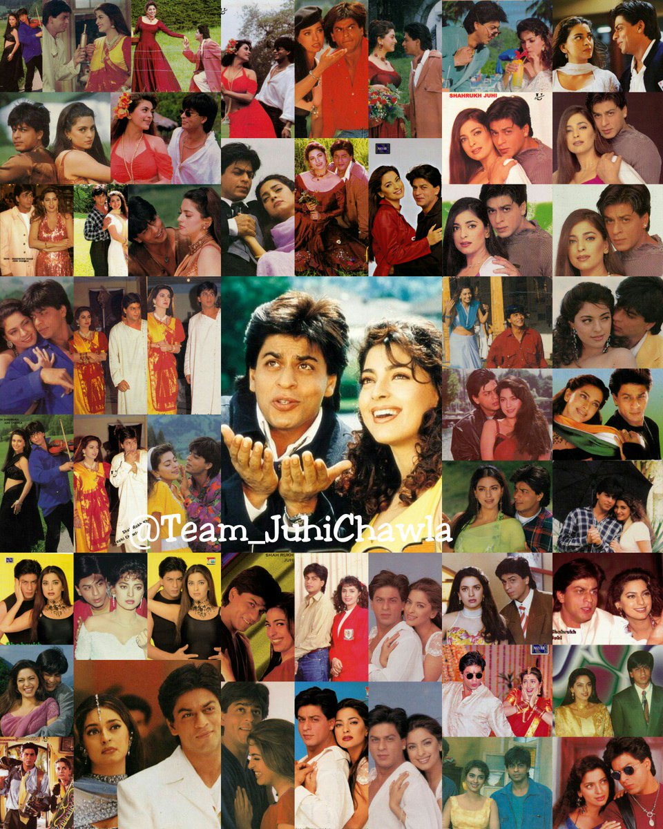 Juhi Chawla And Shahrukh Khan