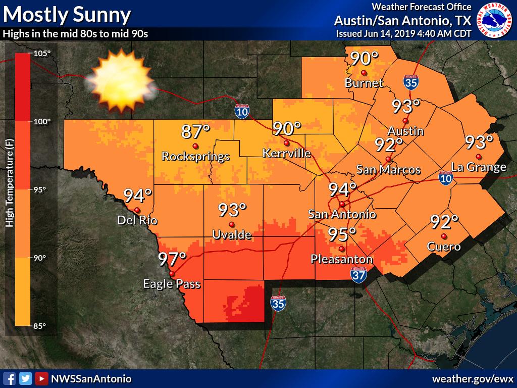 Texas: Expect another round of mostly sunny skies and seasonal ...