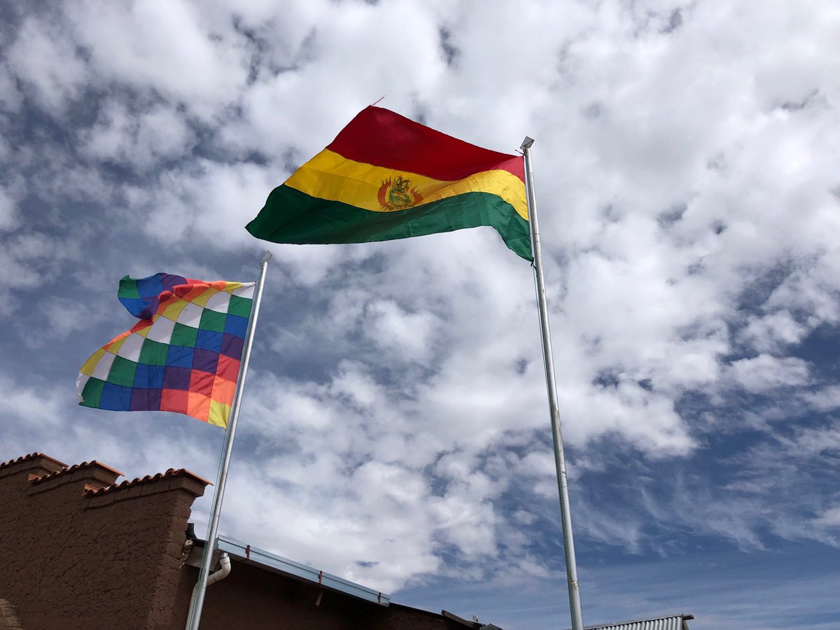 Inca: Bolivian flag and indigenous flag based on rainbow pattern of ...