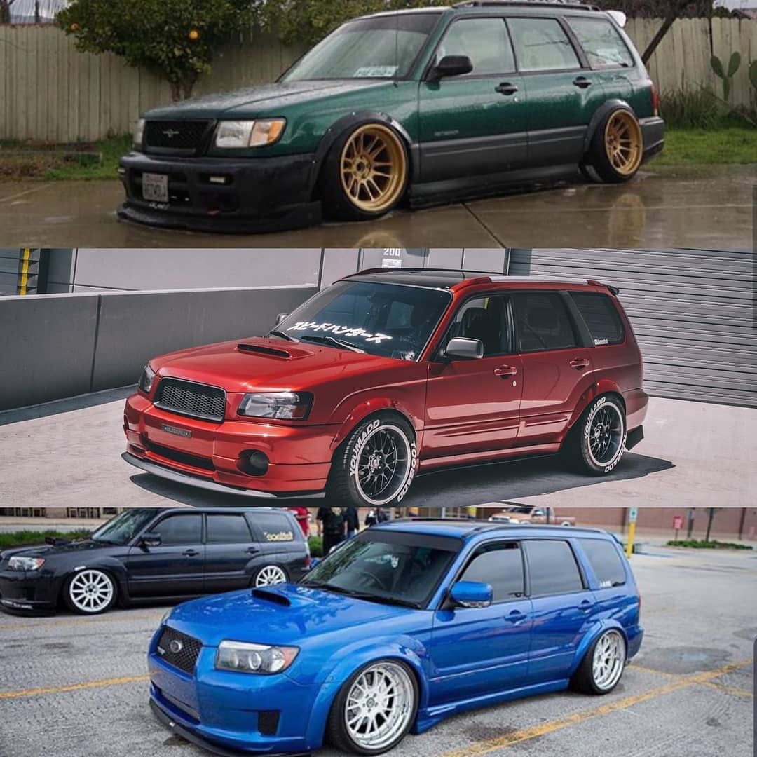 Stanced Subaru Forester