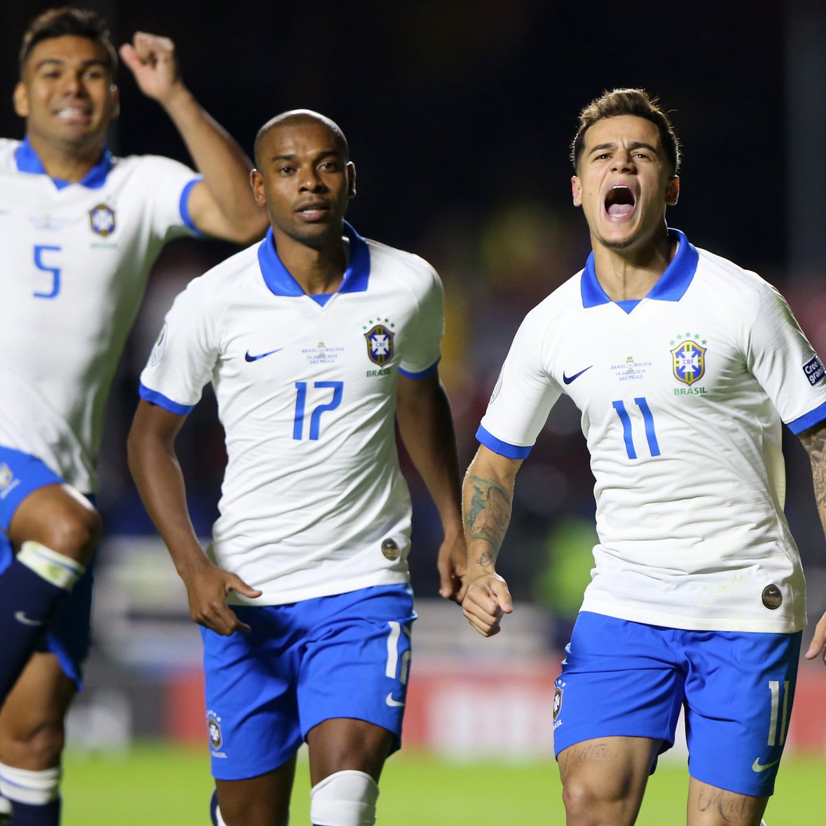 Brazil open Copa America contest with victory, Coutinho nets brace ...