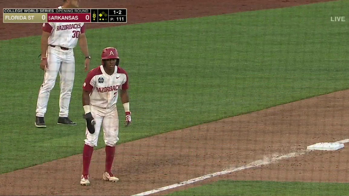 Drew Parrish with the BIG strikeout to leave the game scoreless heading ...