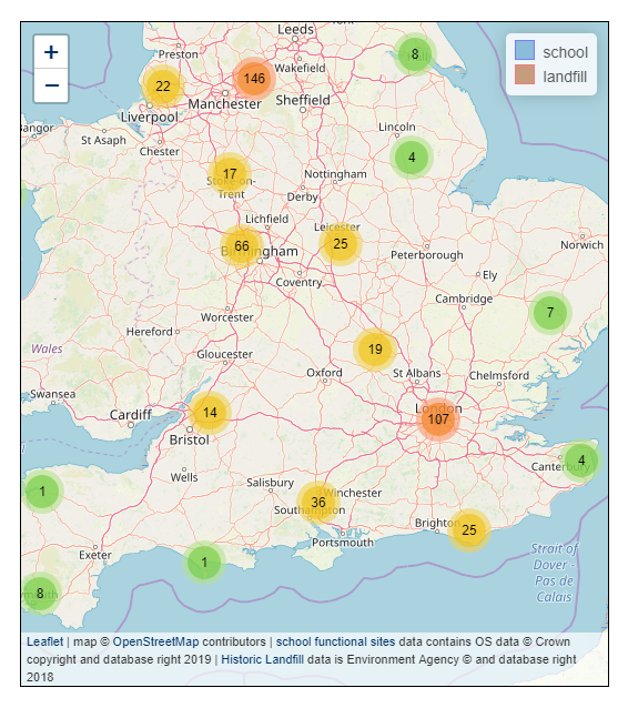 Landfill Sites Map